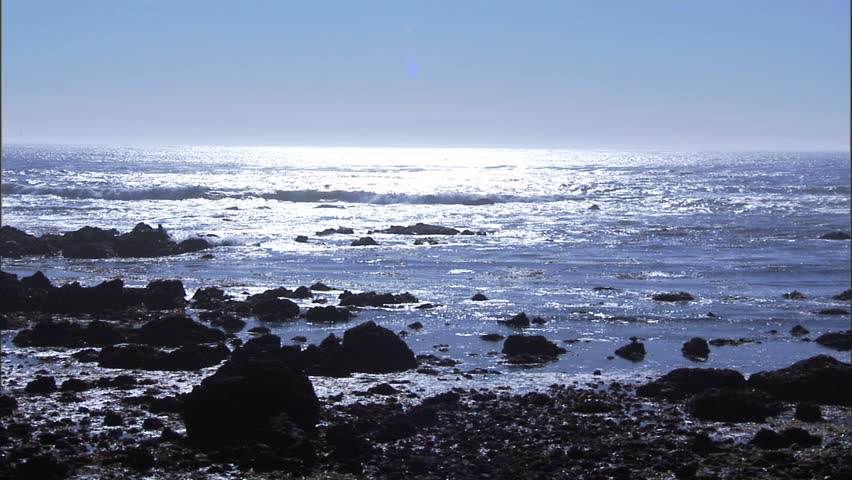 Sun Reflecting Off the Ocean, Stock Footage Video (100% Royalty-free ...