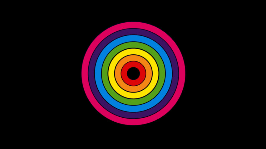 Rainbow Circle Motion Graphic That Stock Footage Video (100% Royalty ...