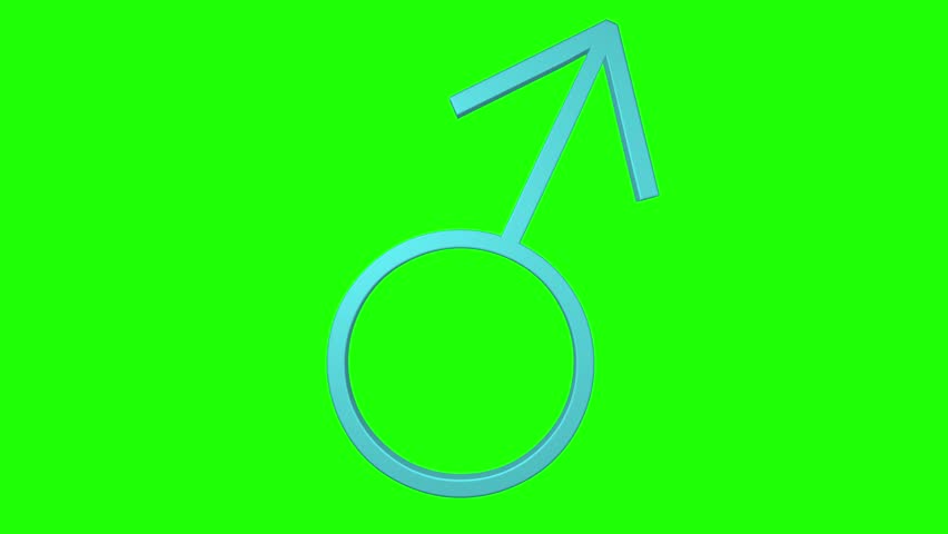 Male Symbol 3d Green Screen Stock Footage Video (100% Royalty-free ...