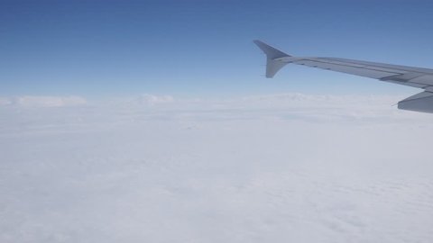 Aircraft Flying Blue Sky Stock Footage Video (100% Royalty-free ...