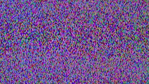 Rgb Tv Static Noise Electronics Industry Stock Footage Video (100% ...