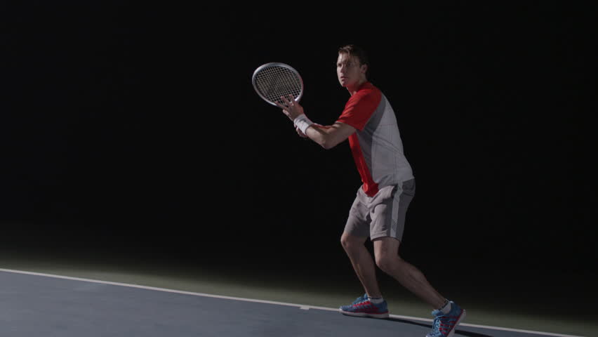 nice forehand backhand swing on tennis Stock Footage Video (100% ...