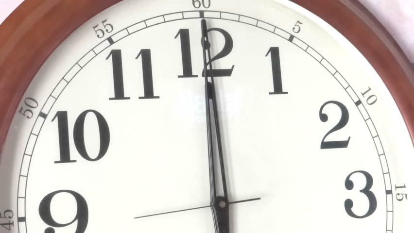 Clock Time 12 Oclock. Stock Footage Video (100% Royalty-free) 13997783 ...