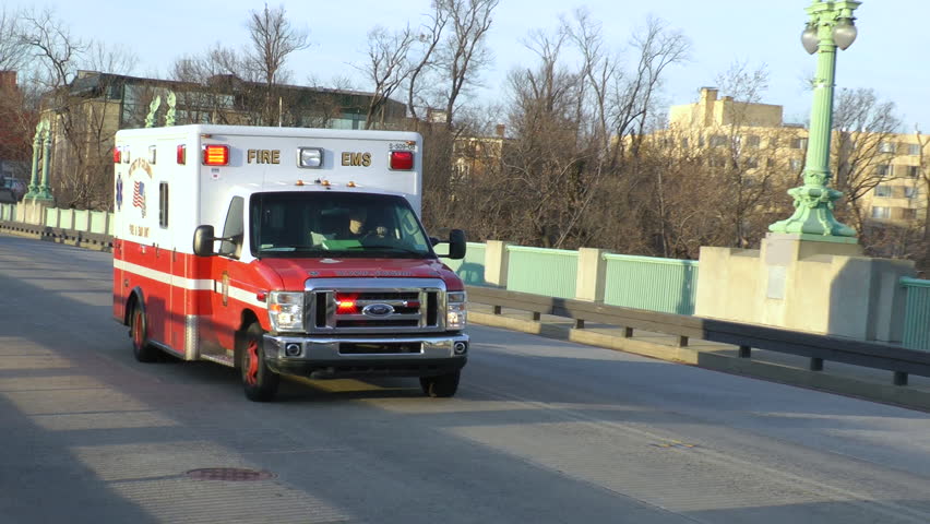 washington dc fire department ems ambulance Stock Footage Video (100% ...