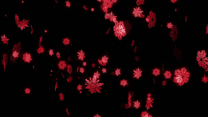 falling snow animation red Stock Footage Video (100% Royalty-free ...