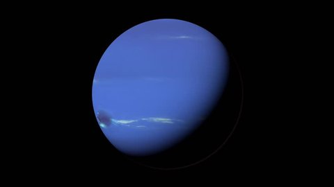 Neptune Rotating Neptune Spinning Full Rotation Stock Footage Video ...