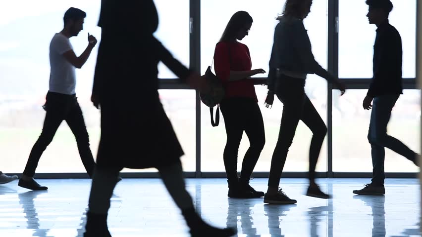 People Group Crowd Walking and Stock Footage Video (100% Royalty-free ...