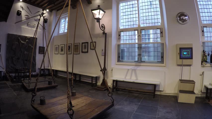 large old medieval weighing scale camera Stock Footage Video (100% ...