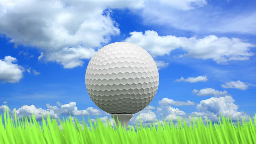 3d Animation Golf Ball Green Grass Stock Footage Video (100% Royalty ...