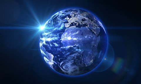 4k loop rotating dots stylised world Stock Footage Video (100% Royalty ...