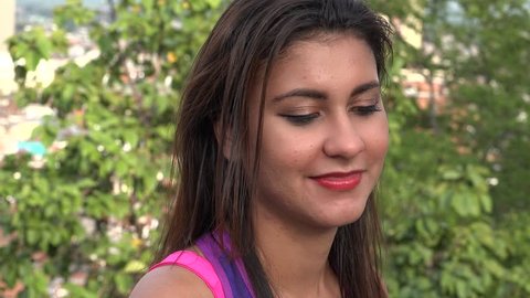 Attractive Woman Blowing Raspberry Showing Derision Stock Footage Video ...