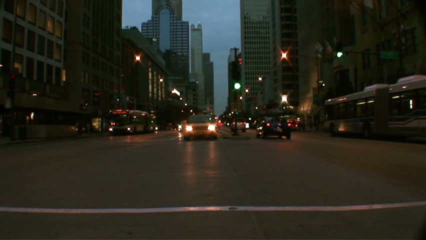 Street Level Time-lapse of Intersection Stock Footage Video (100% ...