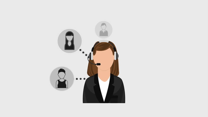 call center design video animation Stock Footage Video (100% Royalty ...
