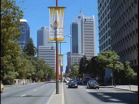 Perth Circa 1990s Festival Perth Sign Stock Footage Video (100% Royalty ...