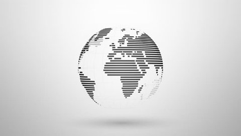 dotted world revolves around itself map Stock Footage Video (100% ...