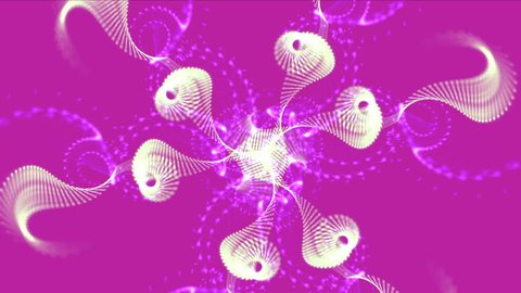 4k Abstract Particle Pattern Flowers Petals Stock Footage Video (100% ...
