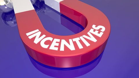 Incentives Draw Customers Magnet Animation Word Stock Footage Video ...