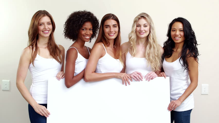 smiling woman standing together while holding Stock Footage Video (100% ...