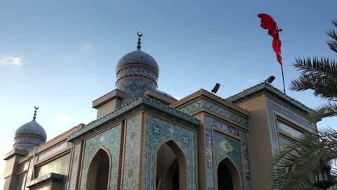 Shia Blue Mosque Bahrain Shia Mosques Stock Footage Video (100% Royalty ...
