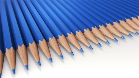 Animation Moving Wooden Colored Pencil On Stock Footage Video (100% ...