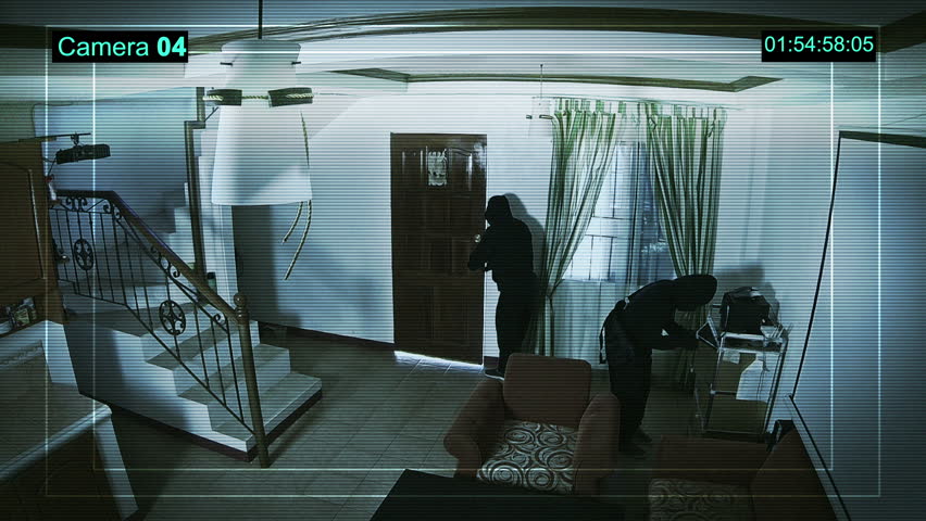 Cctv Camera Operating Inside Apartment Camera Stock Footage Video (100% ...