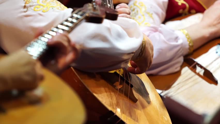 Musicians Arm Tuning Musical Instruments Stock Footage Video (100% ...