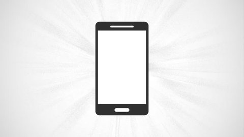 Mobile Phone Blank Screen Flat Style Stock Vector (Royalty Free) 1707799981