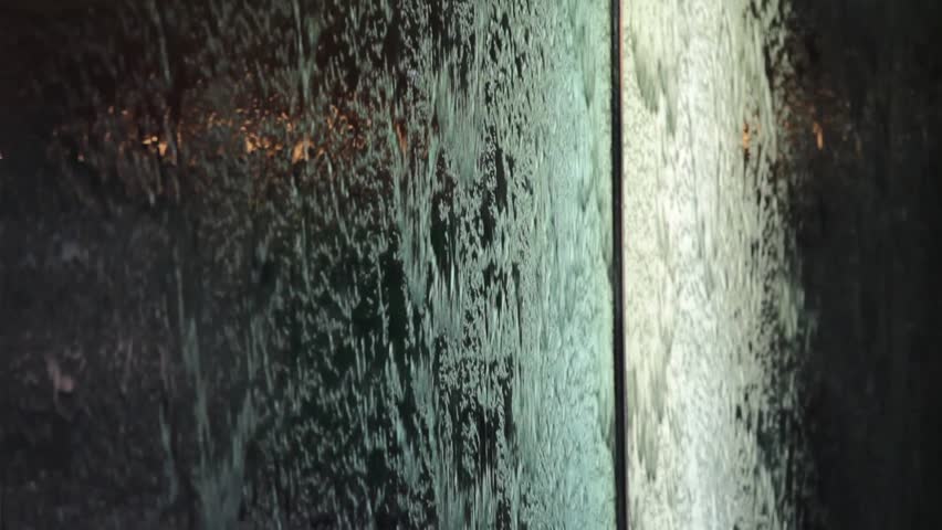 Water Running Down Glass Wall Stock Footage Video (100% Royalty-free ...