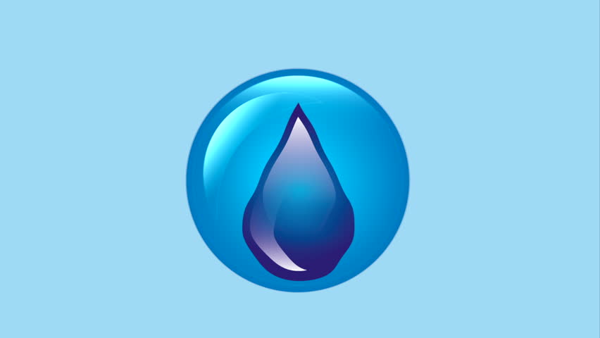 water icon design video animation Stock Footage Video (100% Royalty ...