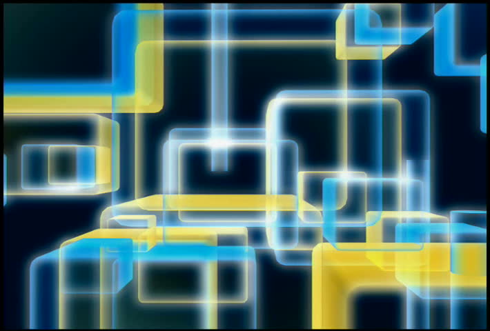 yellow blue geometric shapes Stock Footage Video (100% Royalty-free ...