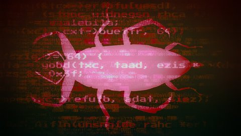 Program Hex Virus Detected Red Text Stock Footage Video (100% Royalty ...