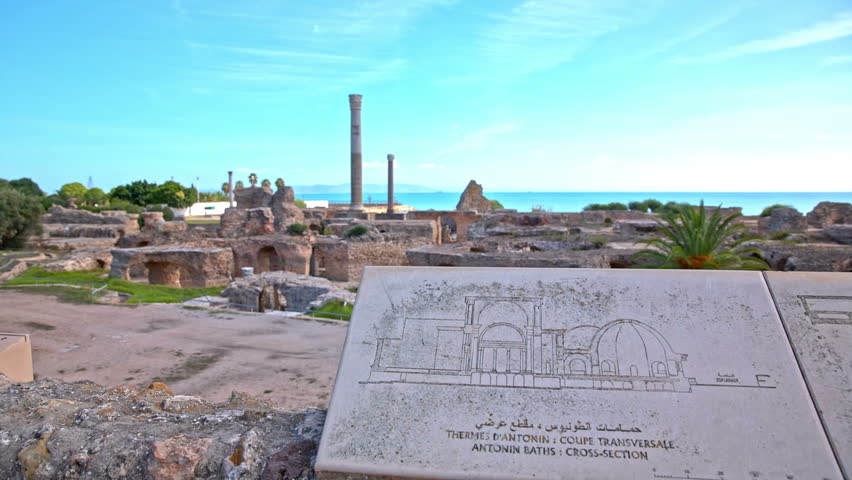 Map of Carthage Monuments from Stock Footage Video (100% Royalty-free ...