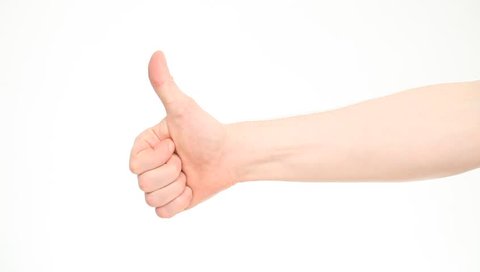 Male Hand Showing Sign Low Mark Stock Footage Video (100% Royalty-free ...