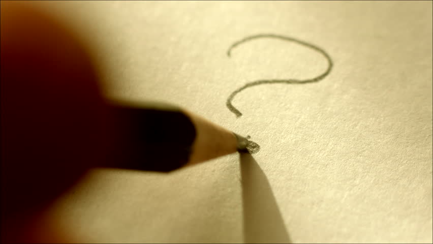 writing question mark graphite pencil Stock Footage Video (100% Royalty ...