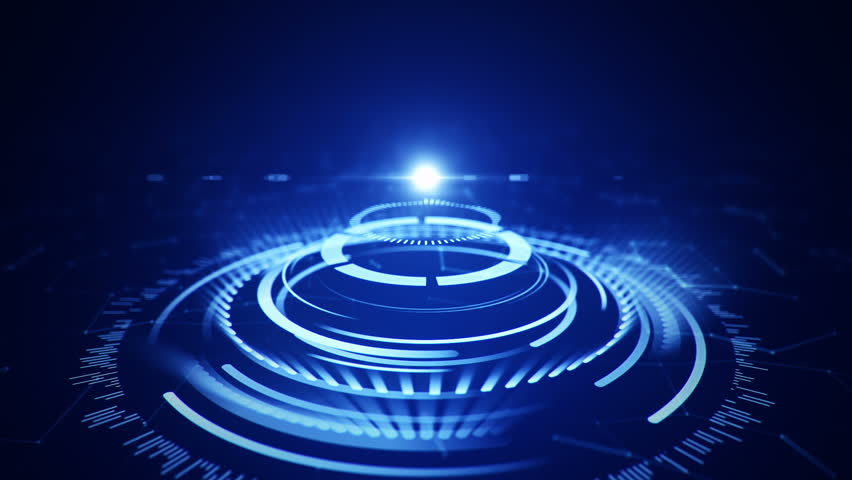 abstract background animation futuristic shape circles: vídeo stock ...