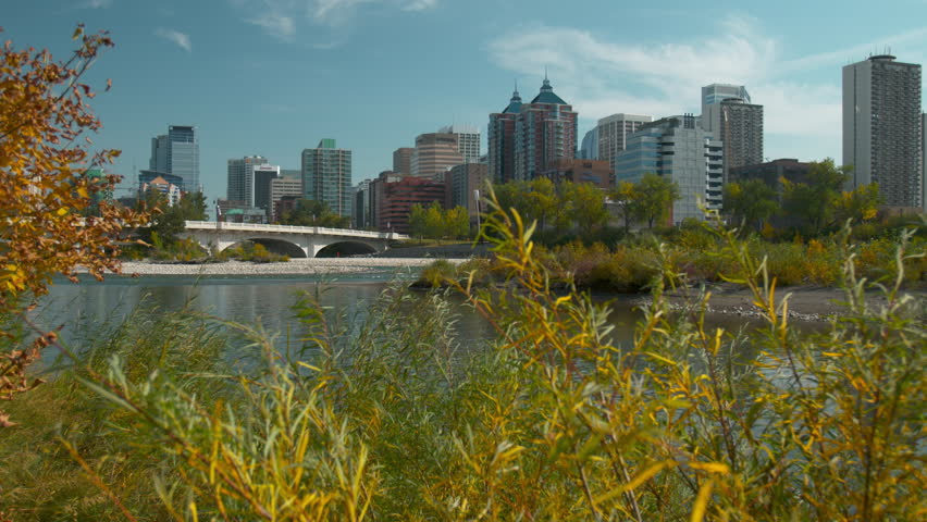 Bridge Across the river in Calgary, Alberta, Canada image - Free stock ...