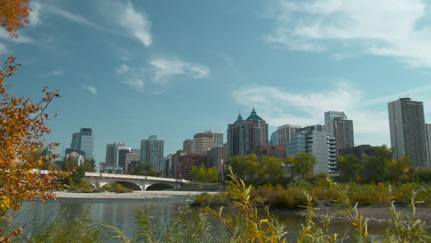 Bridge Across the river in Calgary, Alberta, Canada image - Free stock ...