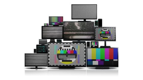 Many Different Types Screens Tvs Computer Stock Illustration 380507554 ...
