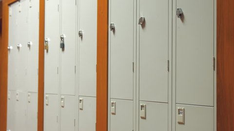 Lockers Cabinets Locker Room School Museum Stock Photo 1608289435 ...
