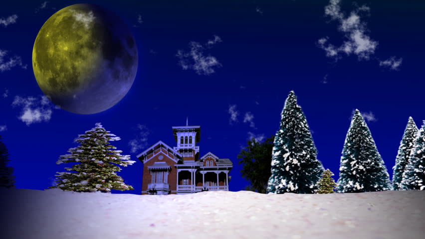 Santa sleigh scene Stock Video Footage - 4K and HD Video Clips ...