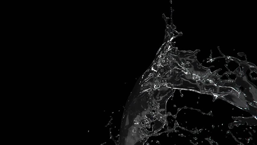 graphical pouring streaming water liquid Stock Footage Video (100% ...