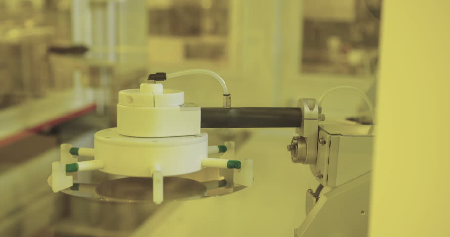 silicon wafer production process semiconductors manufacturing Stock ...