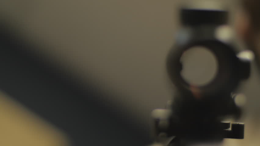 Man looking through the scope on a sniper gun image - Free stock photo ...