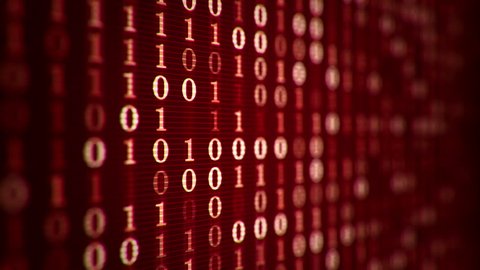 Technologic Background Representation Binary Code Binary Stock Footage Video (100% Royalty-free ...