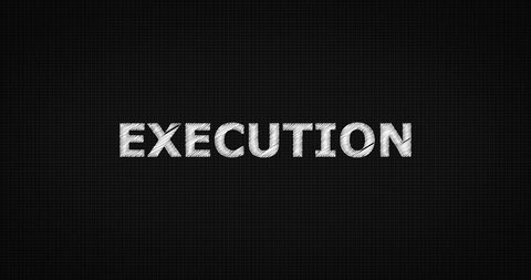 Writing Sketching Word Execution Stock Footage Video (100% Royalty-free ...