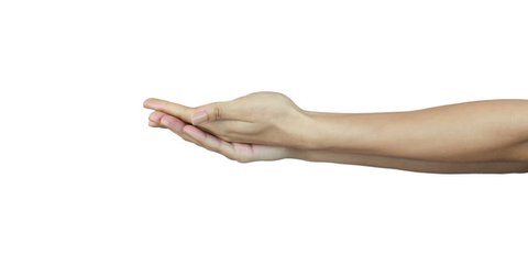 Child Girls Hand Show Gesture Isolated Stock Photo 1670877241 ...