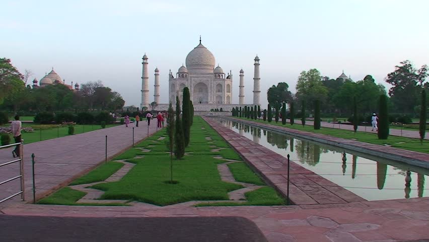 taj mahal - india Stock Footage Video (100% Royalty-free) 1491328 ...