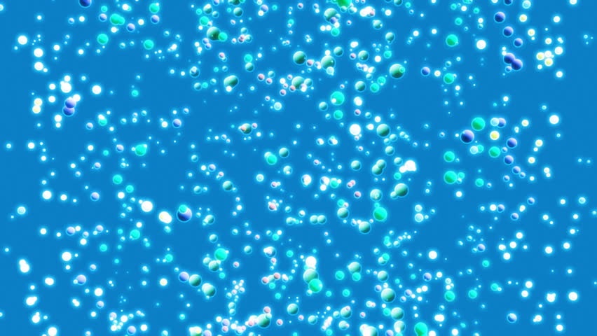 Looping Blue Abstract Particles Animated Stock Footage Video (100% ...