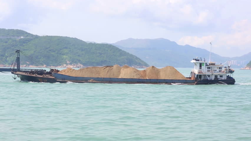 bulk-carrier fully loaded sand Stock Footage Video (100% Royalty-free ...