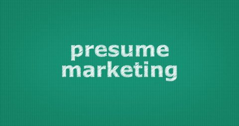 Writing Sketching Word Presume Marketing Stock Footage Video (100% ...
